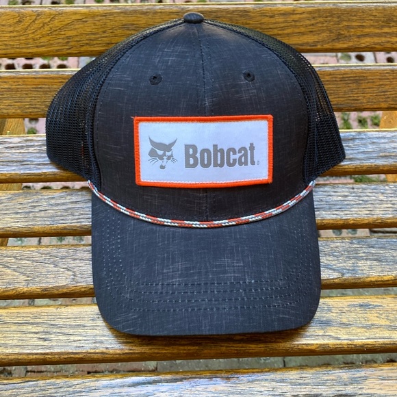 bobcat | Accessories | Nos Bobcat Snapback Hat Black White Red Patch 6 Mesh Back Cap | Poshmark